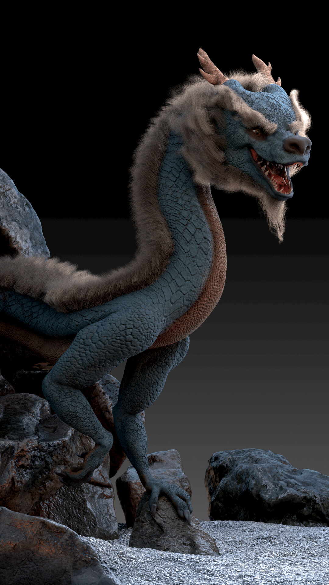 ArtStation - Japanese Dragon - WIP