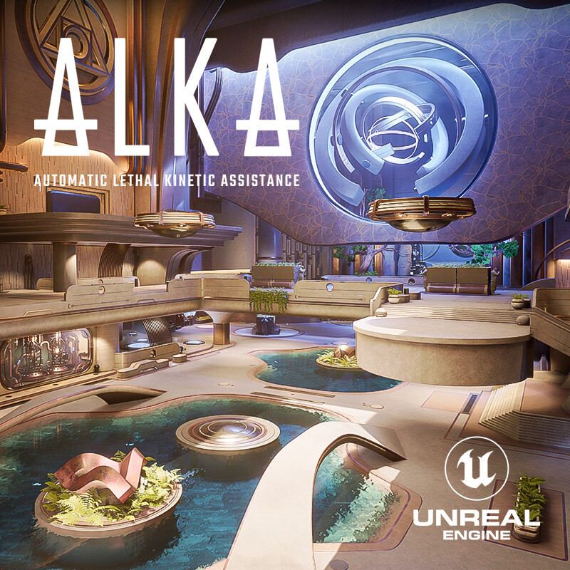 ArtStation - ALKA | Atrium | Lighting & Level Art
