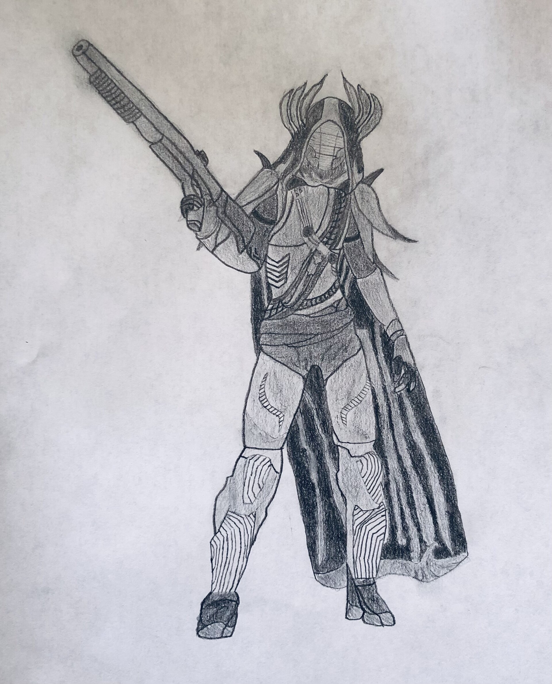 ArtStation - Sketch of my Hunter based on my character from the game ...