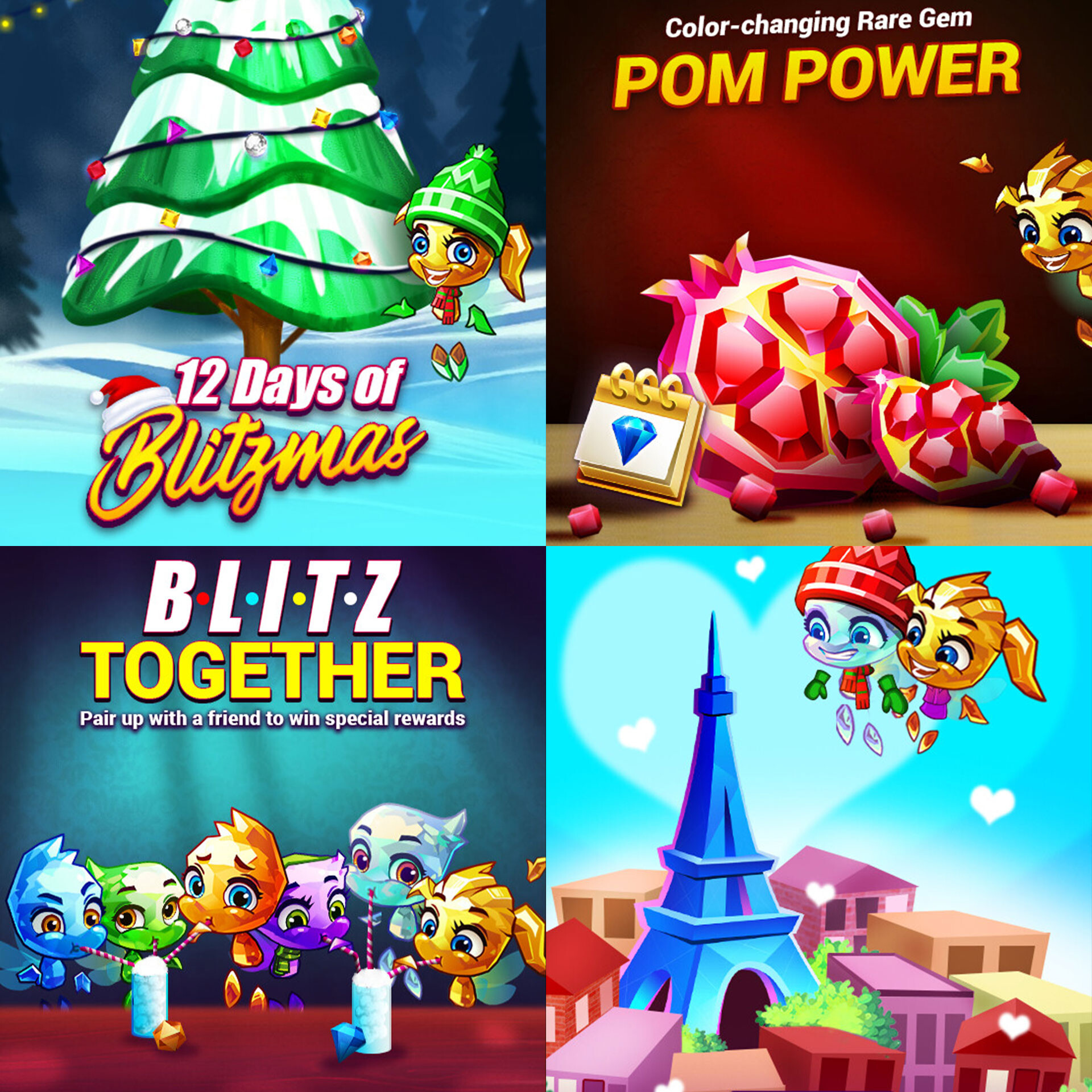 ArtStation - Marketing Pieces: Bejeweled Blitz