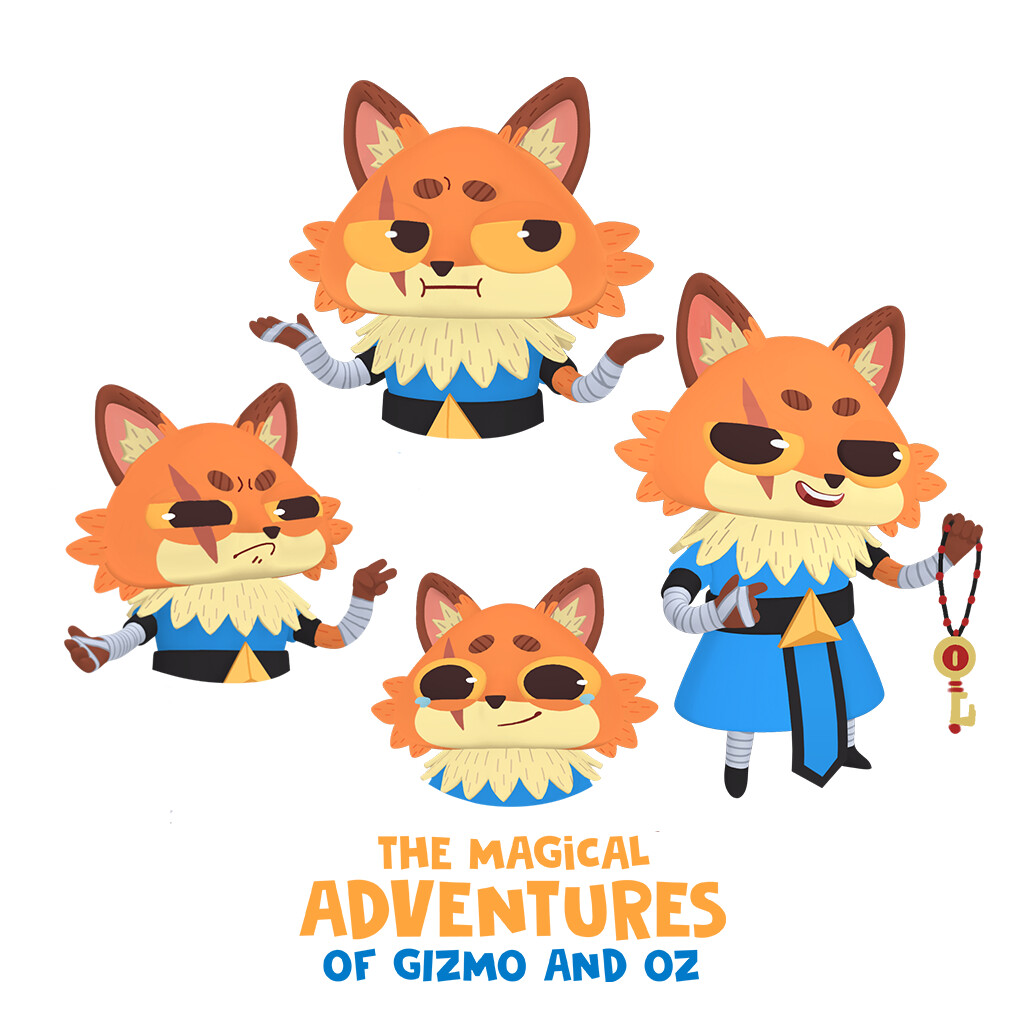 ArtStation - Luna Character Sheet - The Magical Adventures of Gizmo and Oz