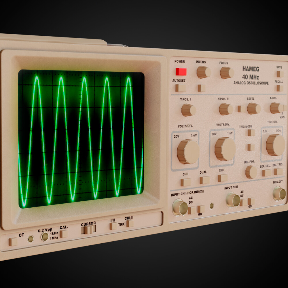 ArtStation - HAMEG 40Mhz Analog-Oscilloscope HM404