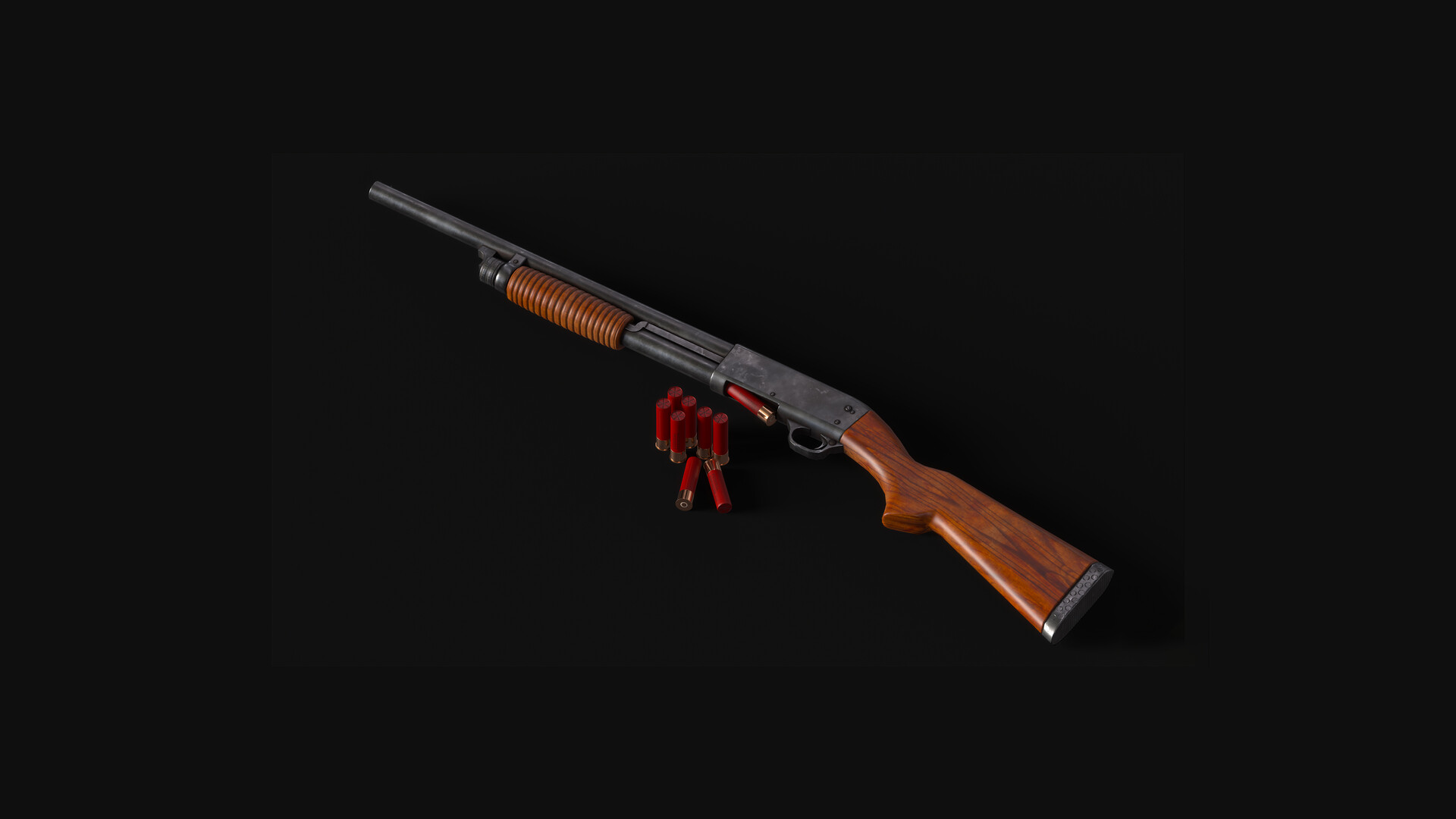 ArtStation - Ithaca M37 Game-Ready Low Poly Model