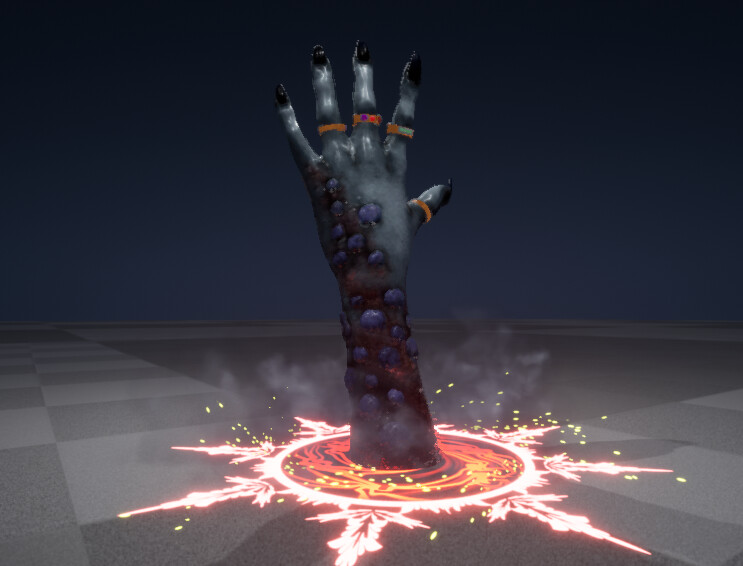 ArtStation - VFX_the cursed hand