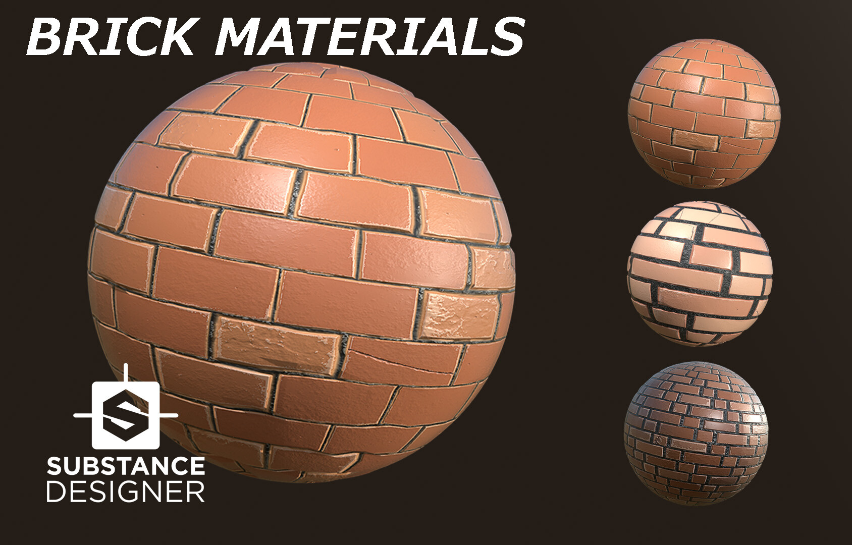 ArtStation - Brick materials + 4K PBR Texture Set - Vol.01