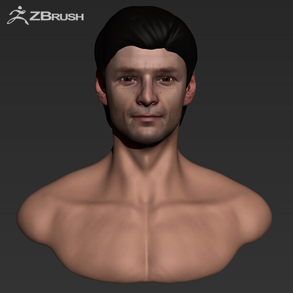 ArtStation - Male Head Anatomy Study