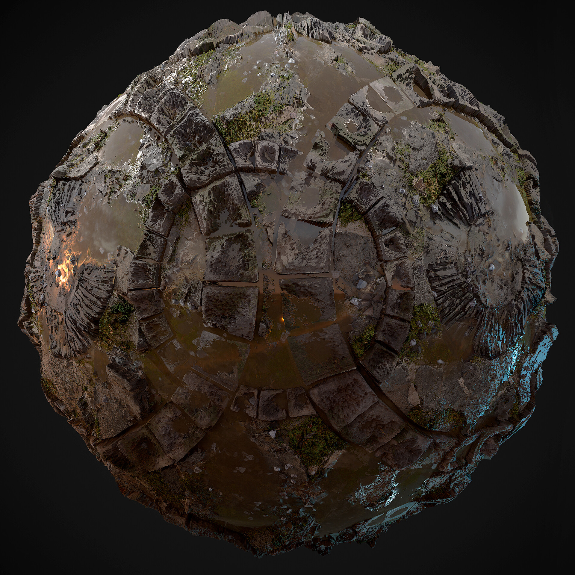 ArtStation - Pattern Rocky Moss Material