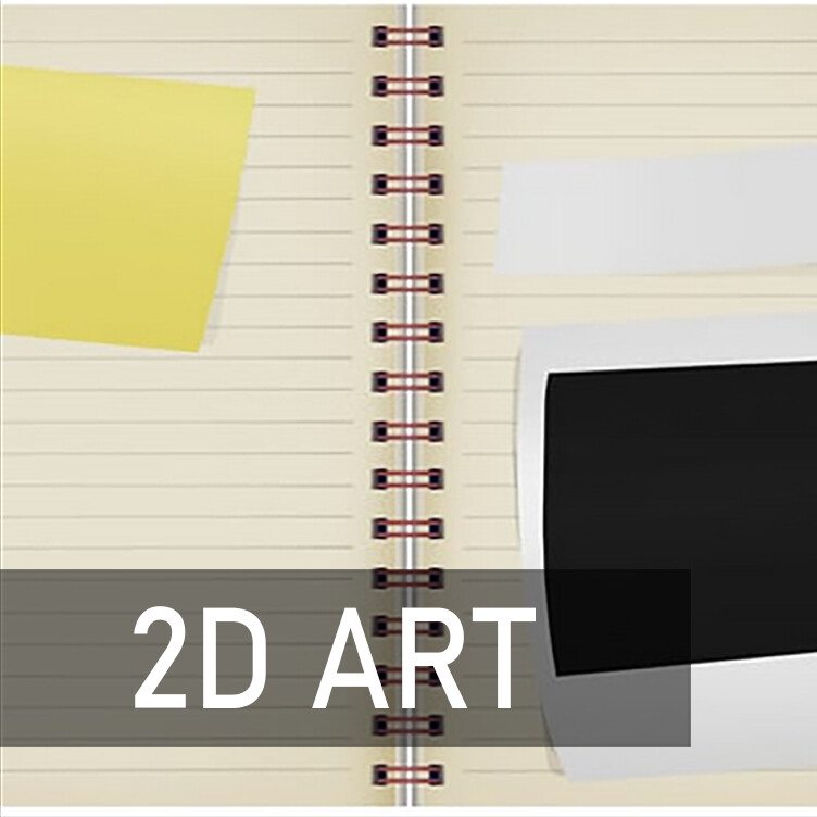 ArtStation - Journal 2D Art (UI)