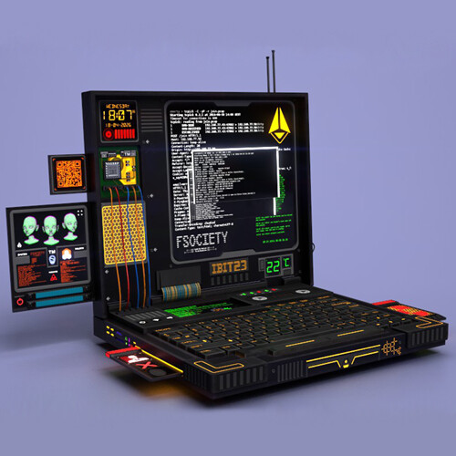ArtStation - Laptop Cyberpunk