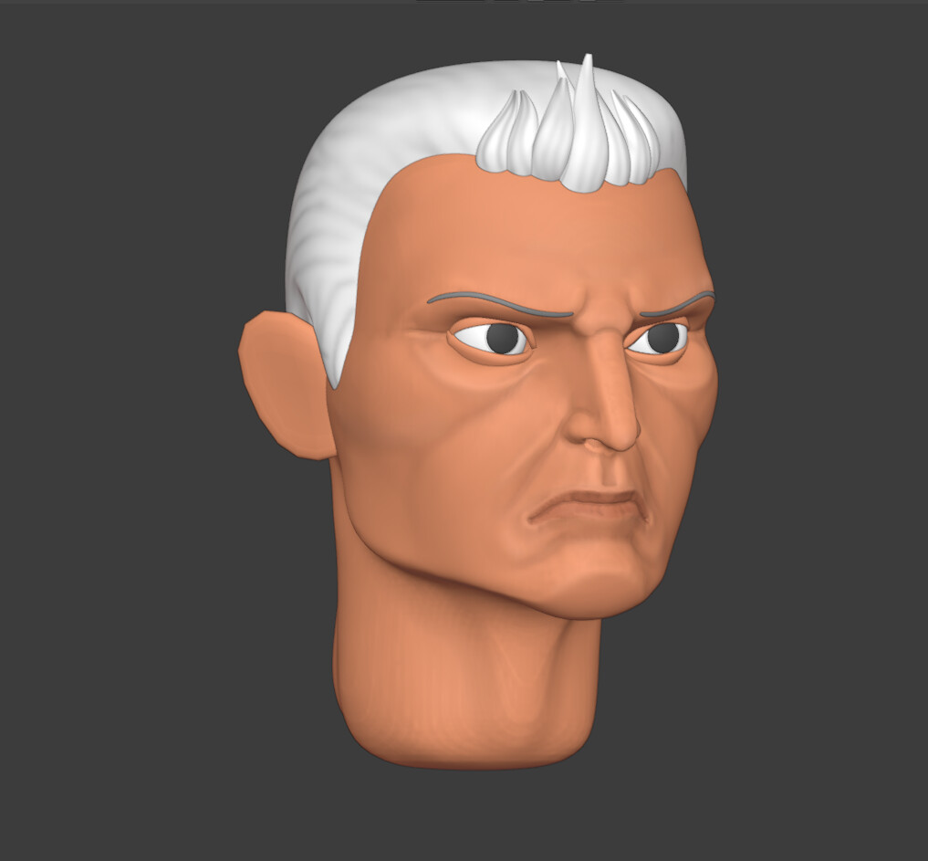 ArtStation - stylized head sculpt