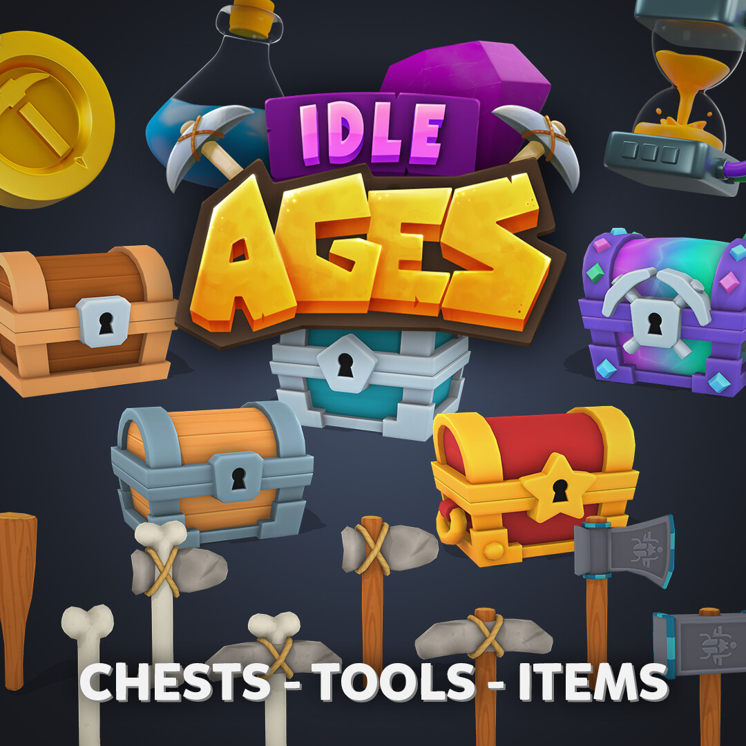 ArtStation - Idle Ages (Chests-Tools-Items)