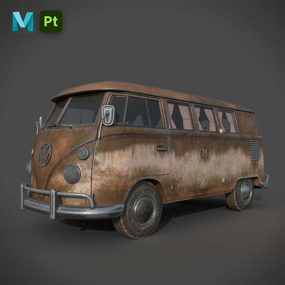 ArtStation - Rusted Combi Van
