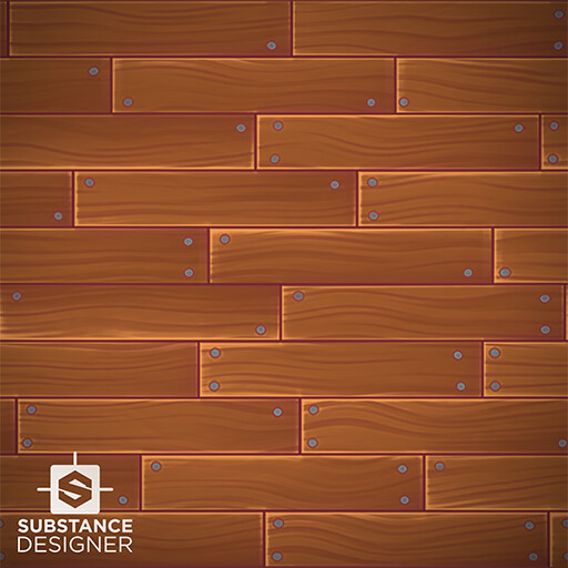ArtStation - Stylized Wood Planks -Substance 3D Designer