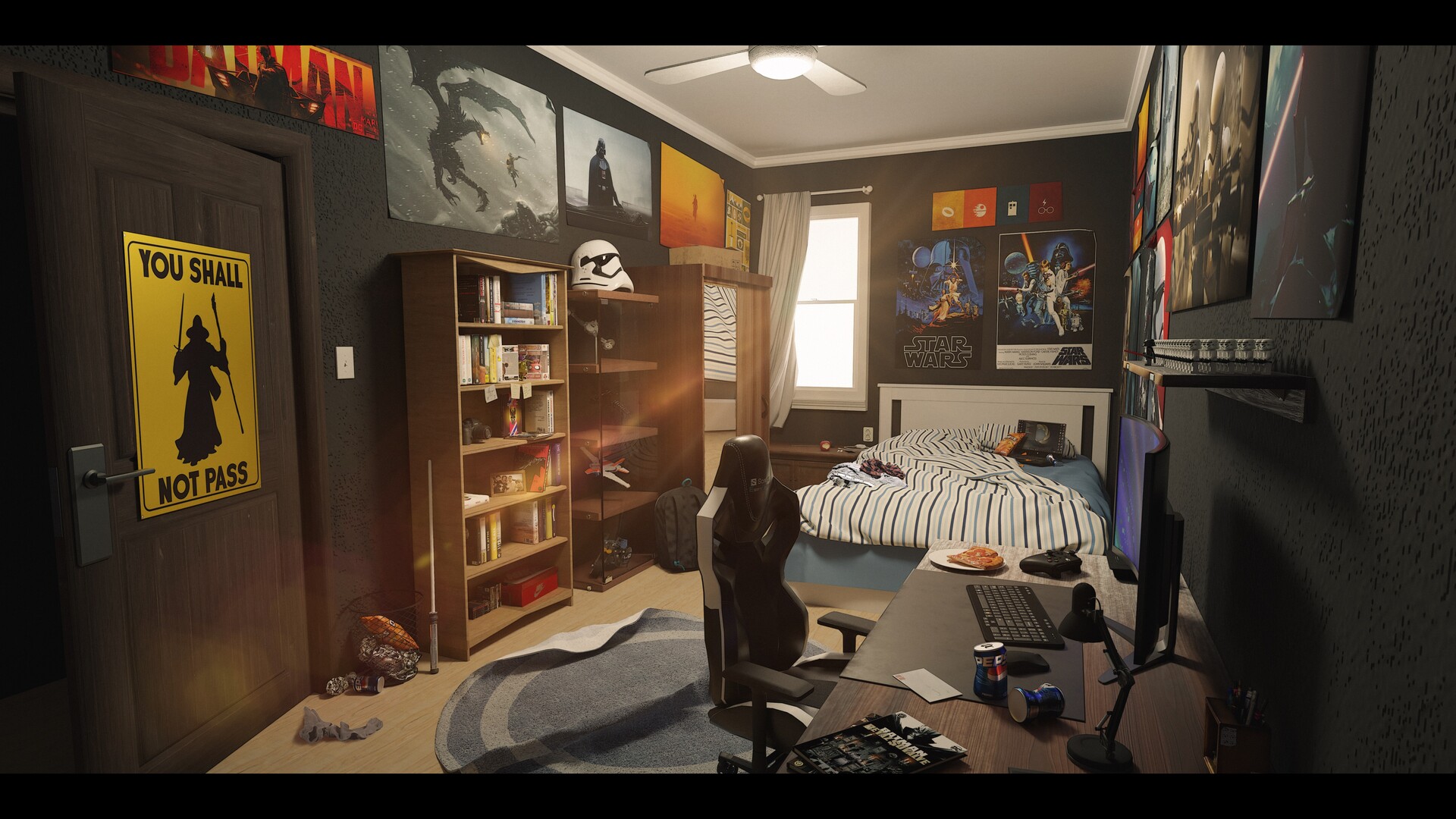 ArtStation - Geek, Nerd Room Concept