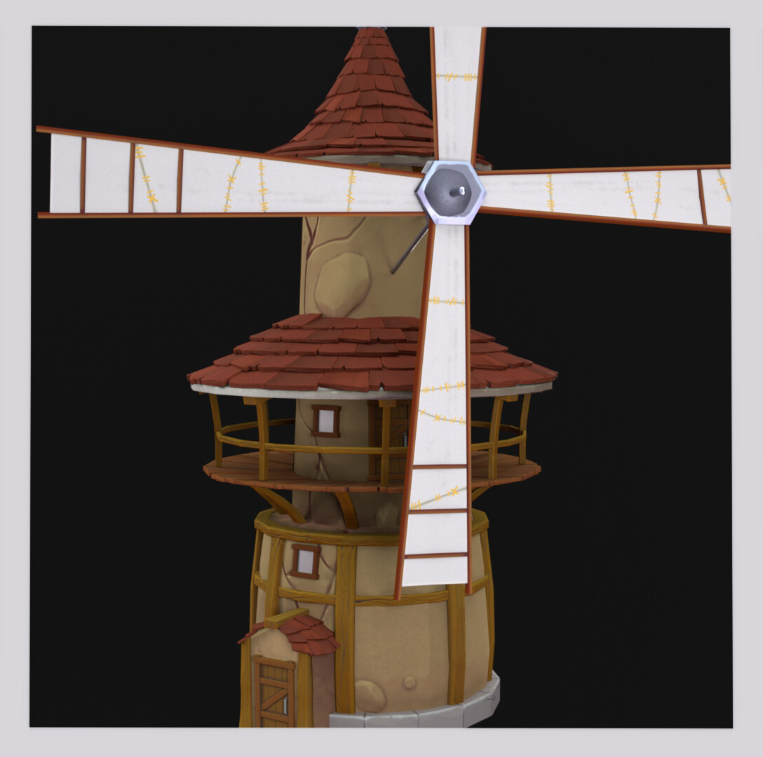 ArtStation - Stylized Windmill