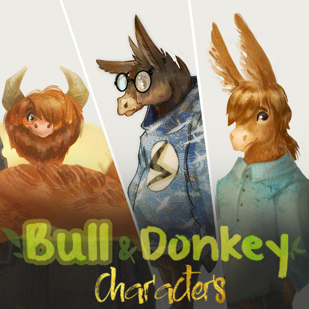 ArtStation - Bull and Donkey