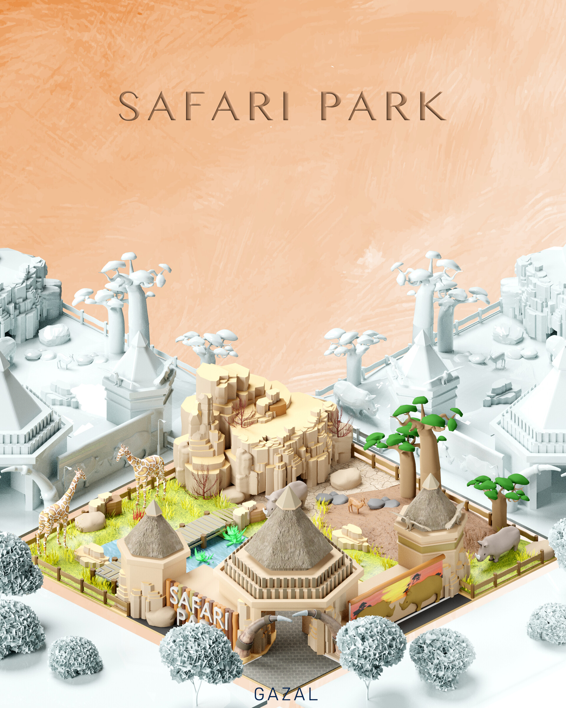 ArtStation - Safari Park