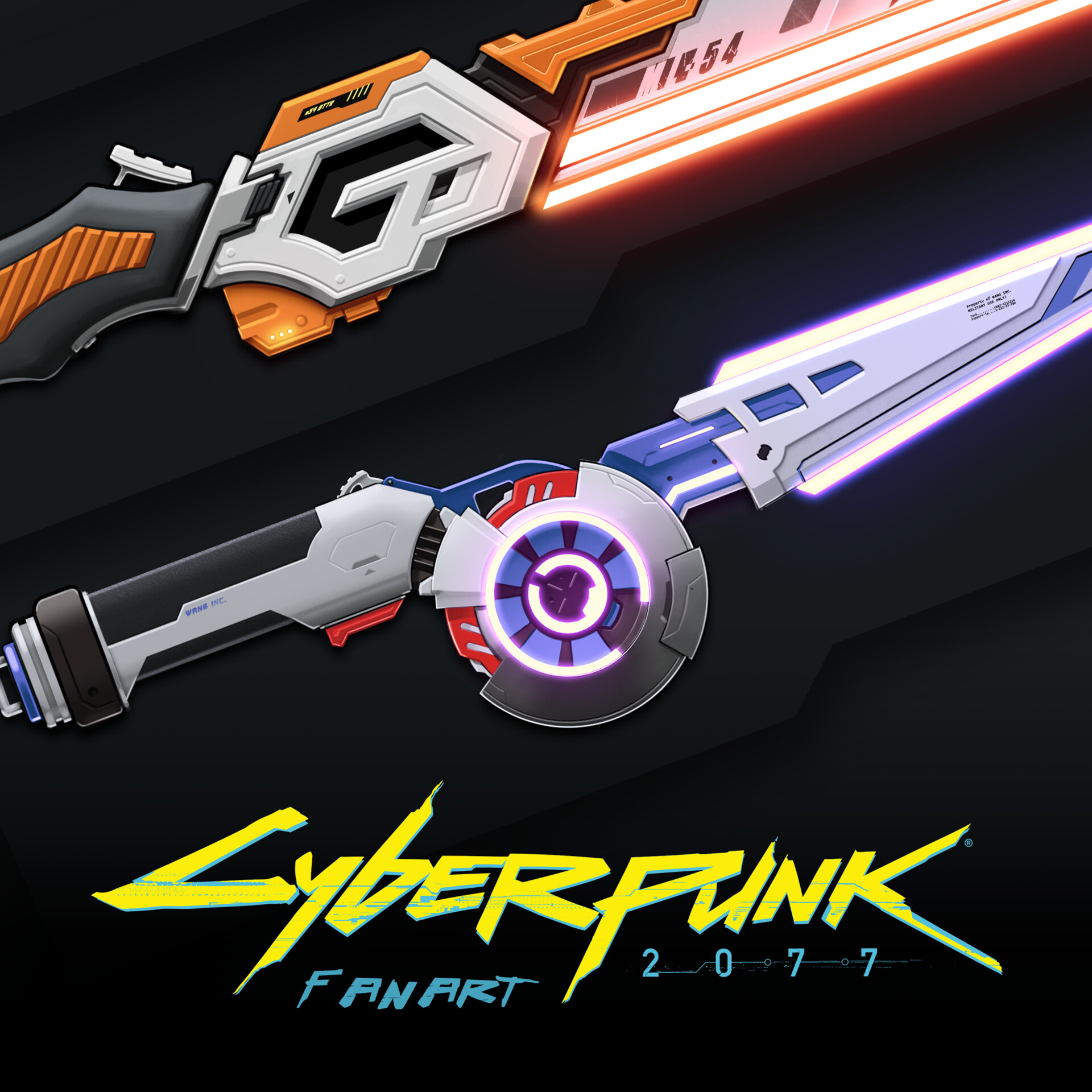 ArtStation - Cyberpunk dagger set concept 01