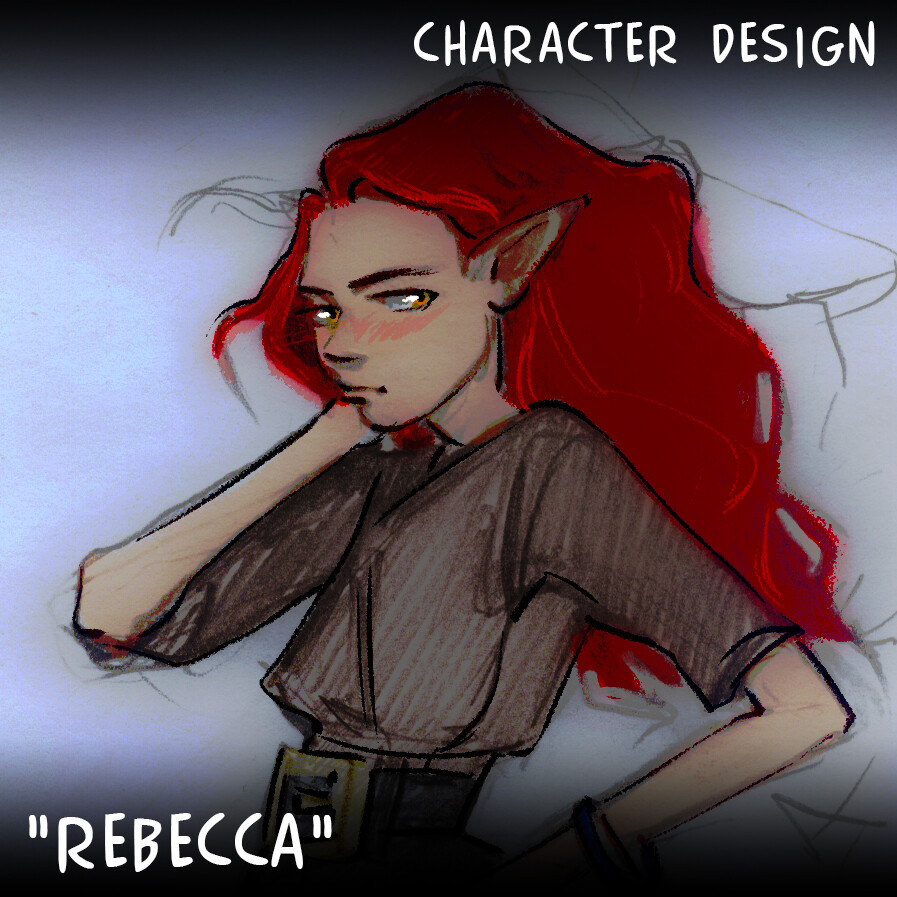 ArtStation - Character design "Rebecca" & illustration (2020)