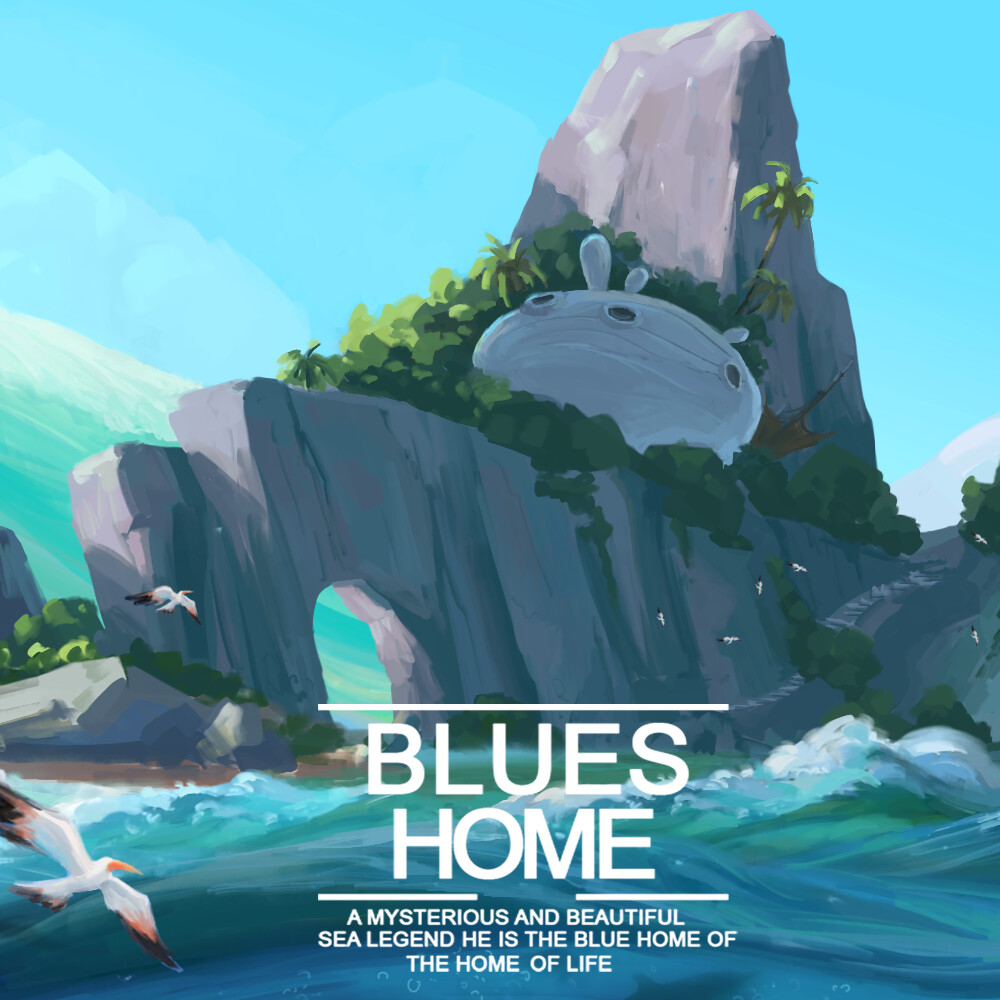 ArtStation - 蓝色的家 《Blue home〉