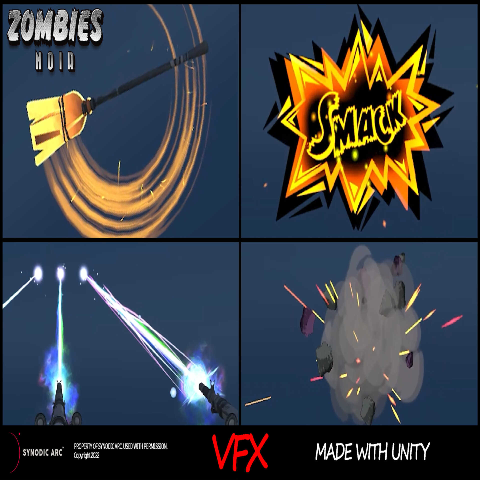 ArtStation - VFX in Unity / Zombies Noir