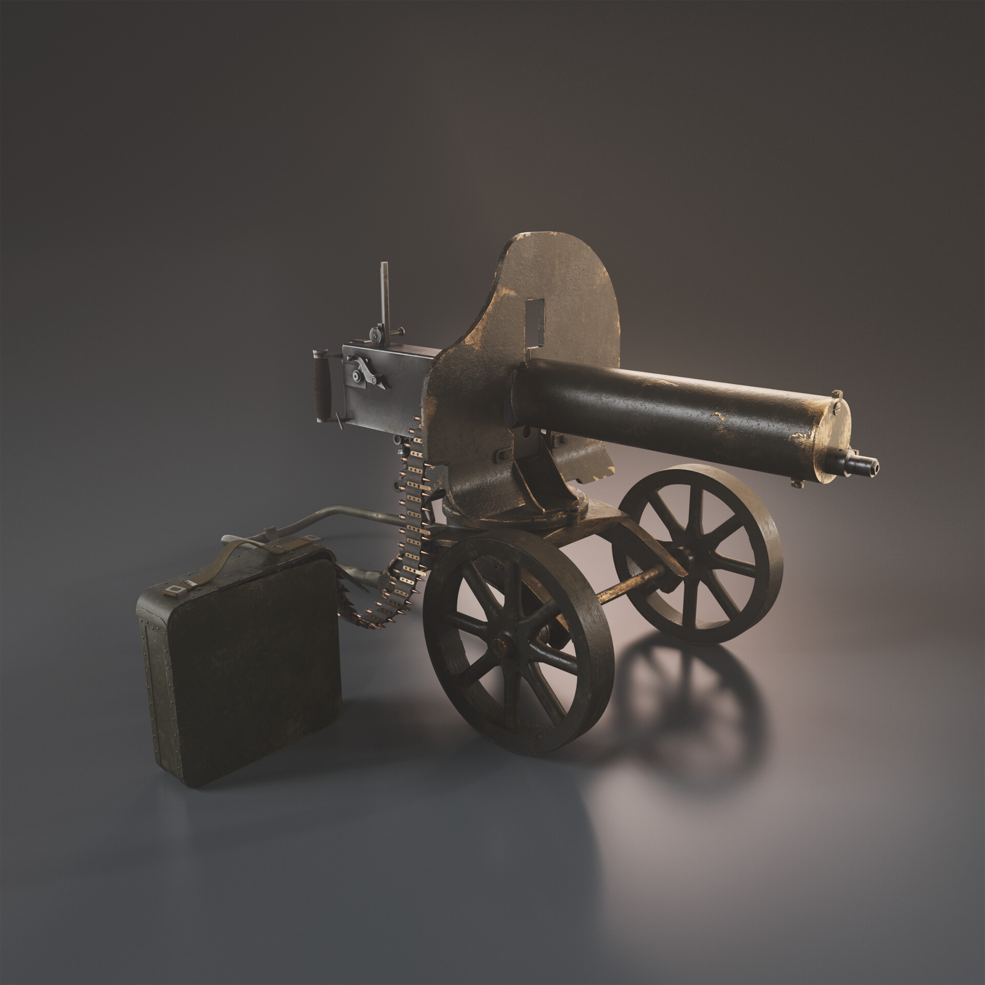 ArtStation - Maxim gun