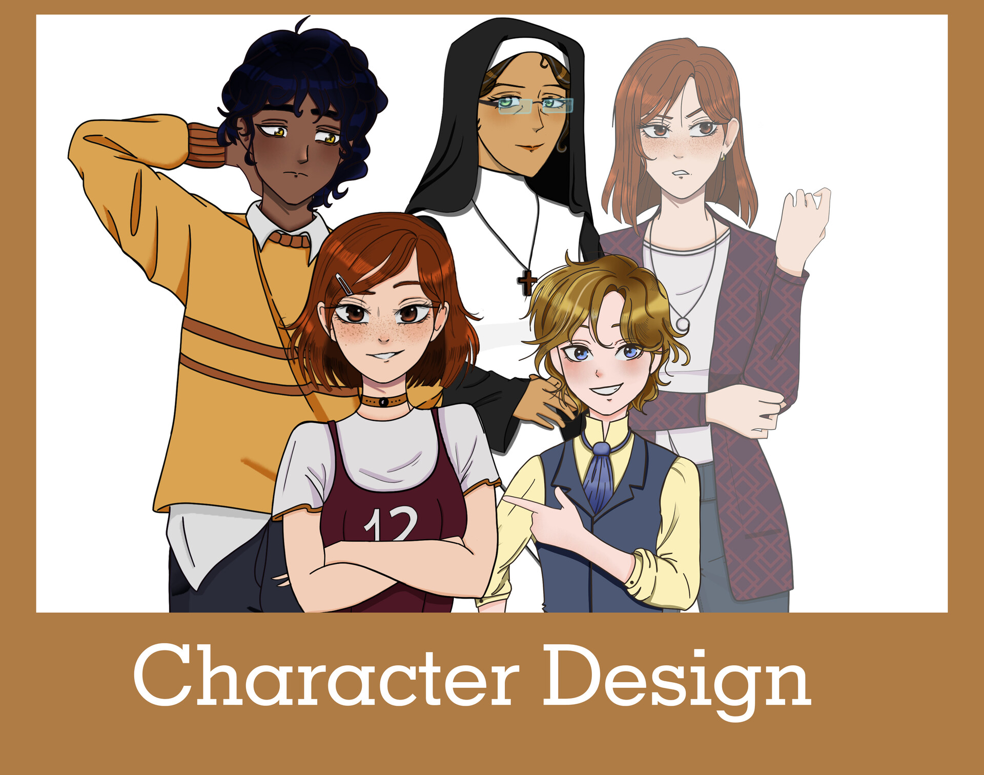 Artstation Character Design For A Visual Novel