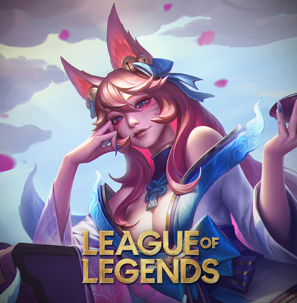 ArtStation - 灵魂莲华阿狸提莫同人（Spirit Blossom Ahri Teemo）