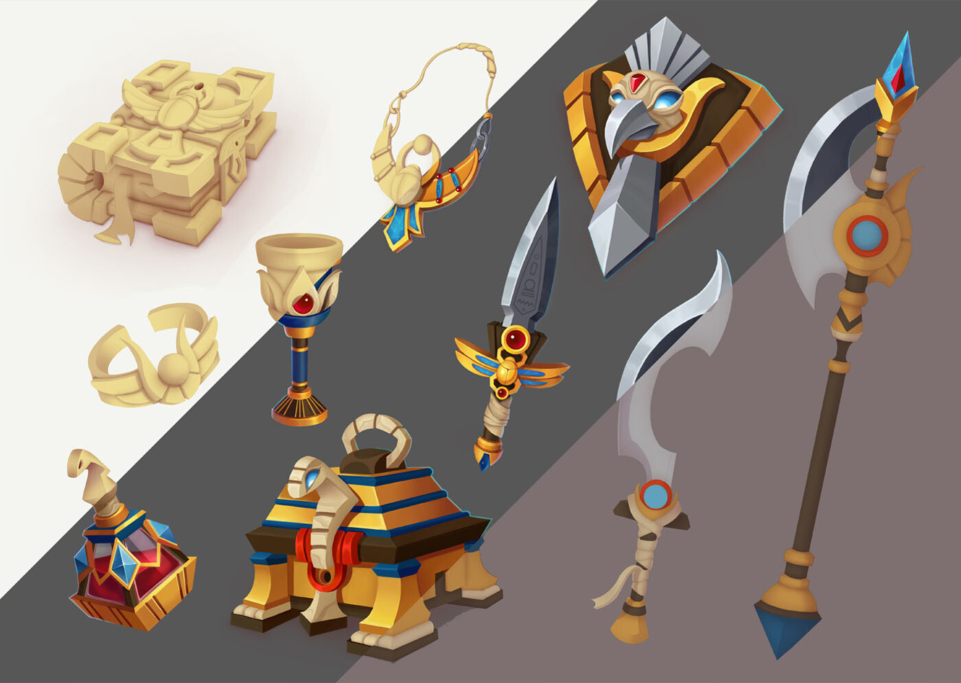 ArtStation - EGYPT game props