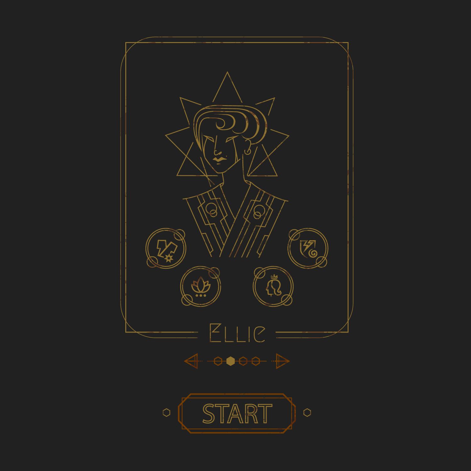 ArtStation - Character selection screen
