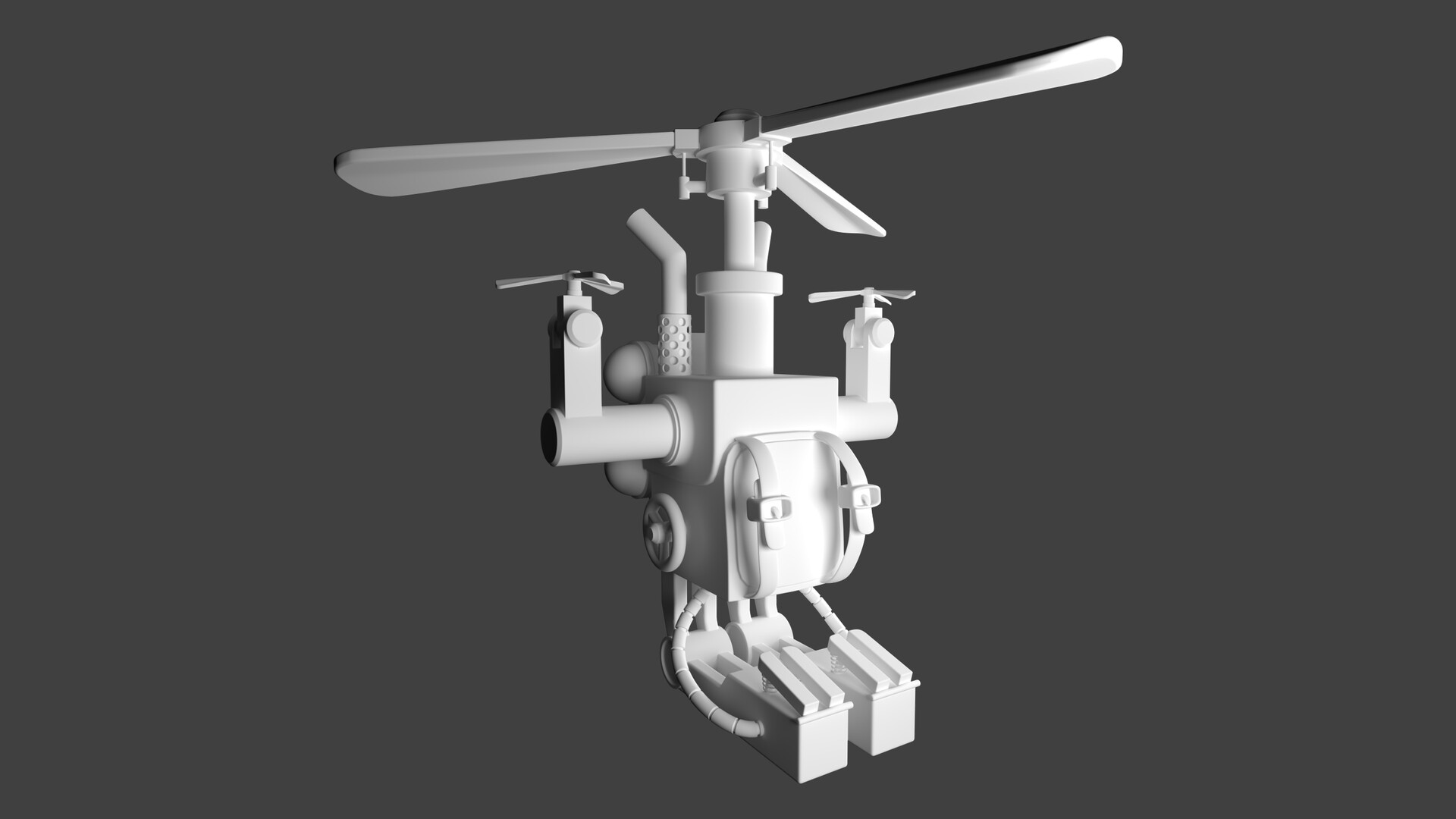 ArtStation - 3D base to create a flying vehicle for a Concept art