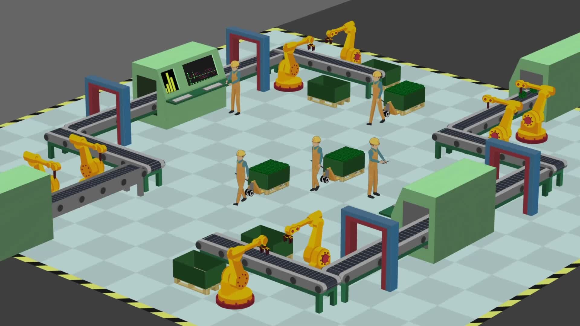 ArtStation - 2d industry scene