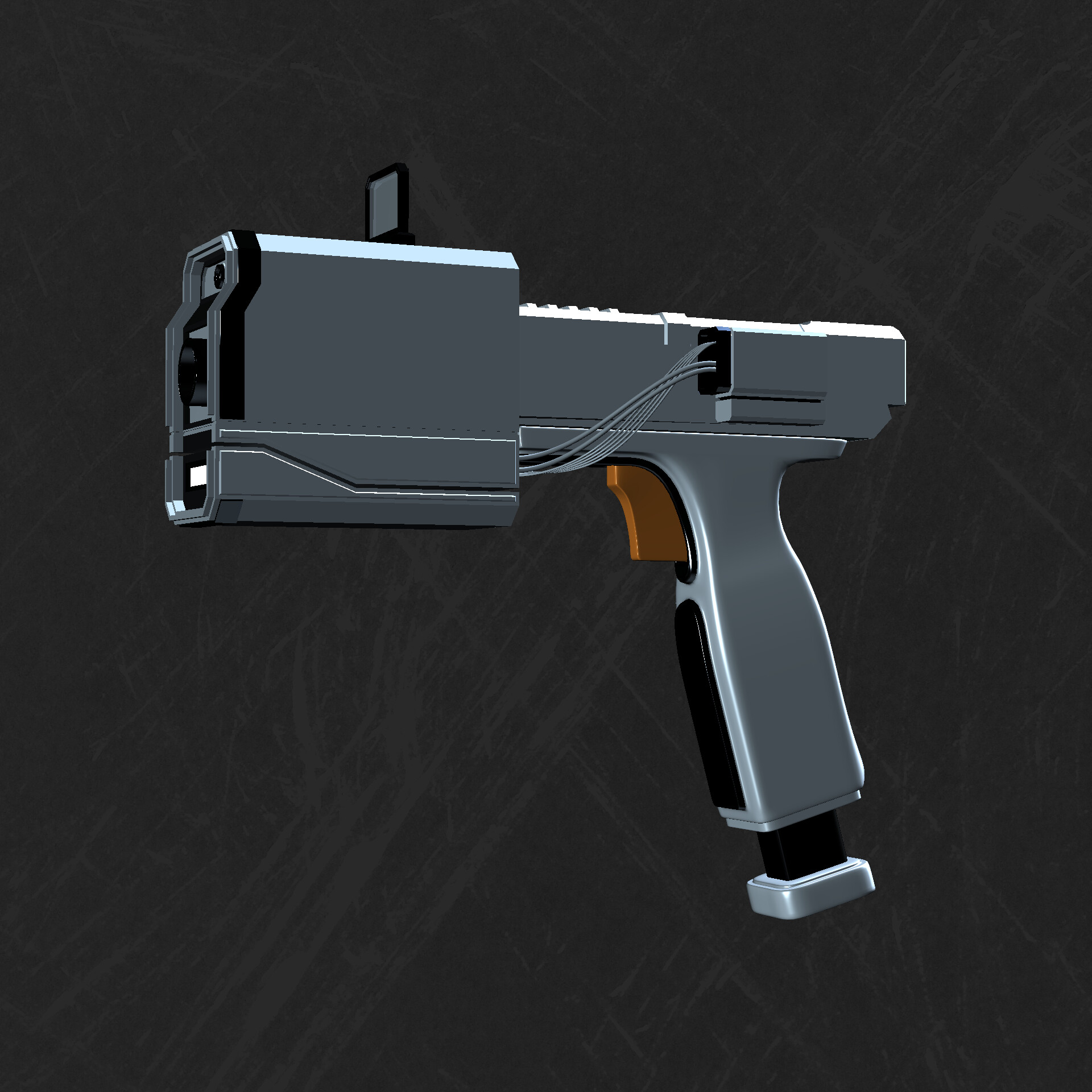 ArtStation - Cyberpunk Pistol WIP