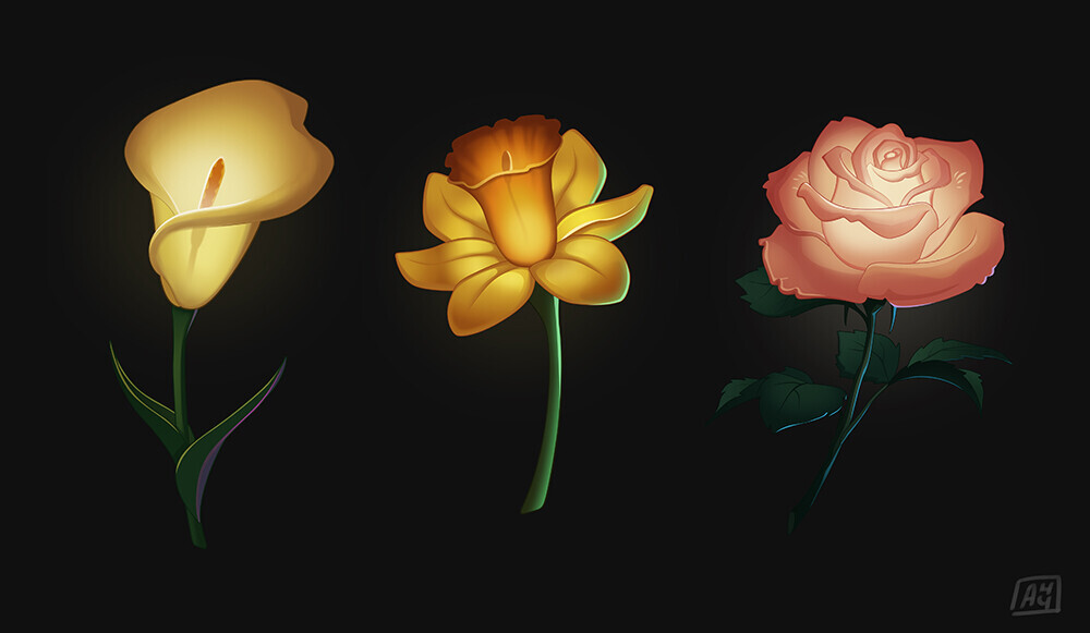 ArtStation - Animation: flowers