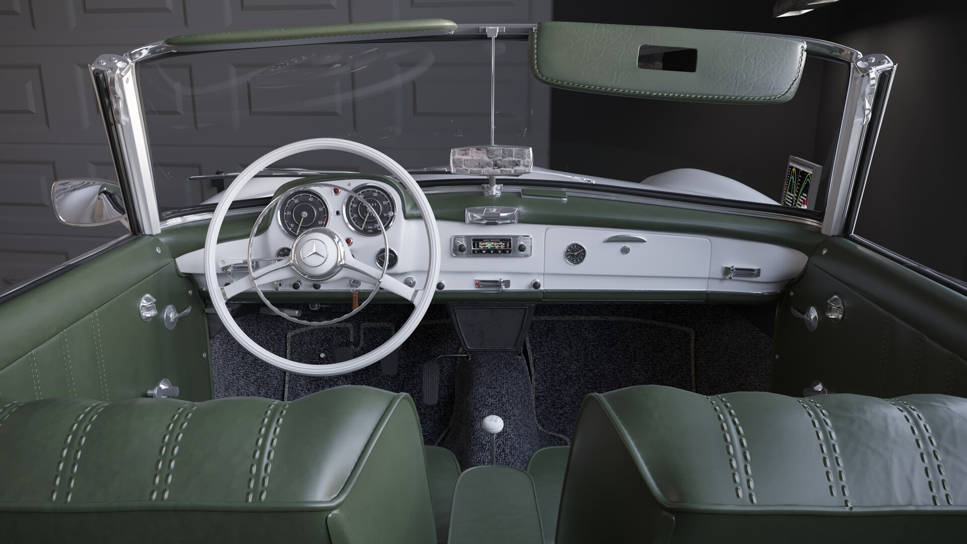 ArtStation - enclosed space for repairing cars