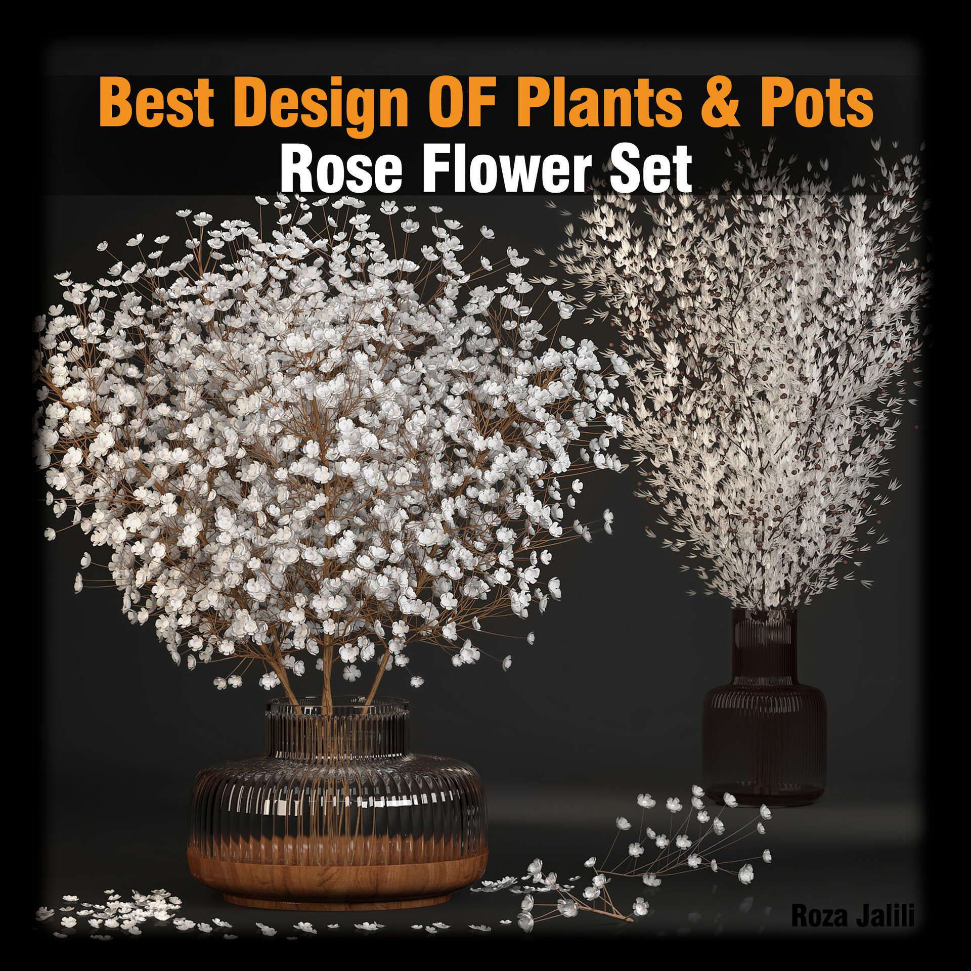 ArtStation - Rose Flower Set -01