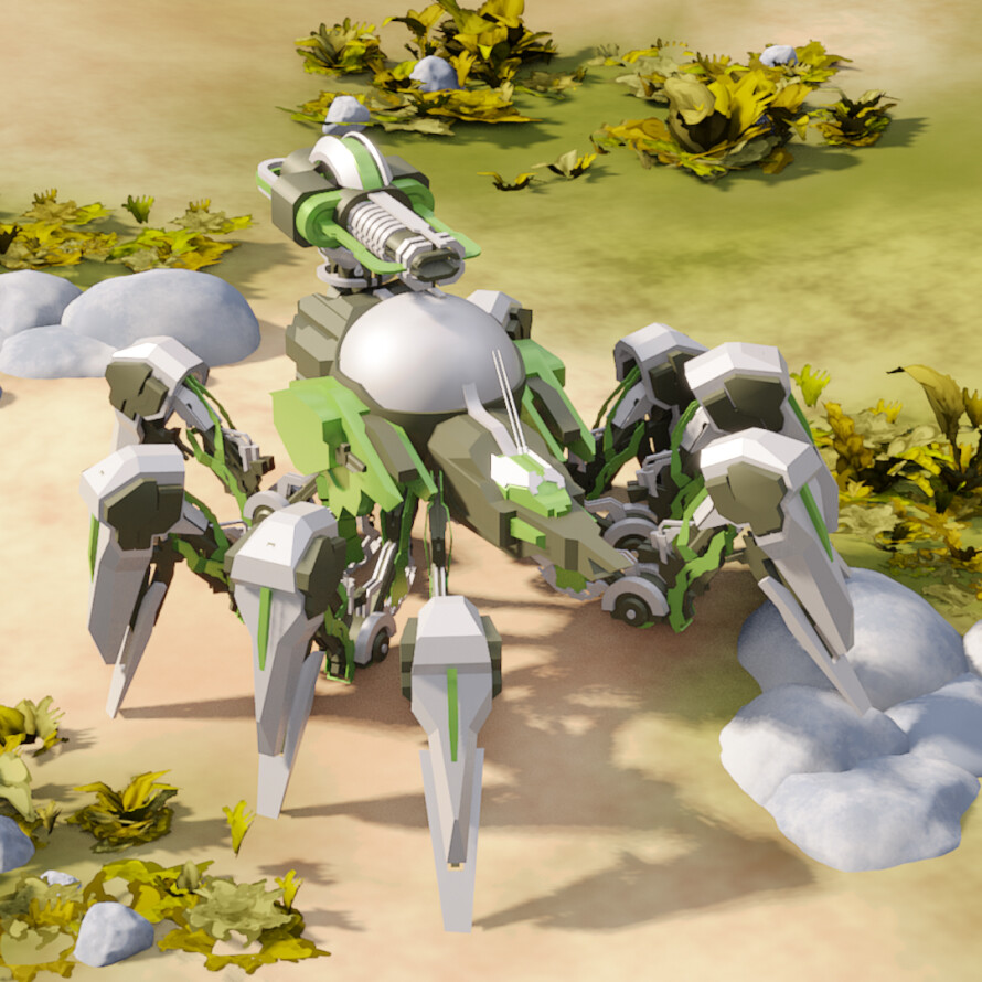 ArtStation - Battle Spider Unit