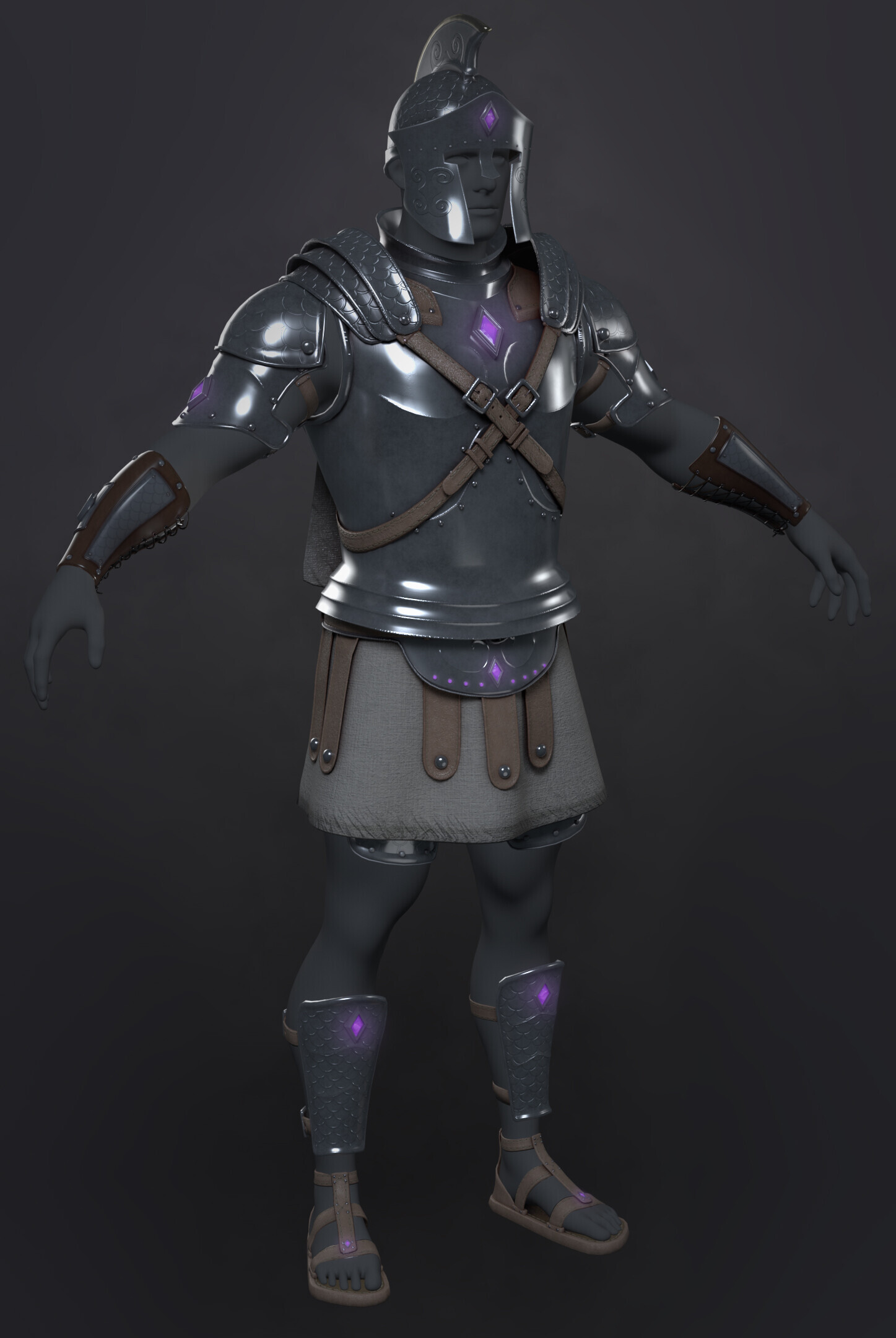 ArtStation - Greek Spartan HP Fantasy Steel Armor Arnold