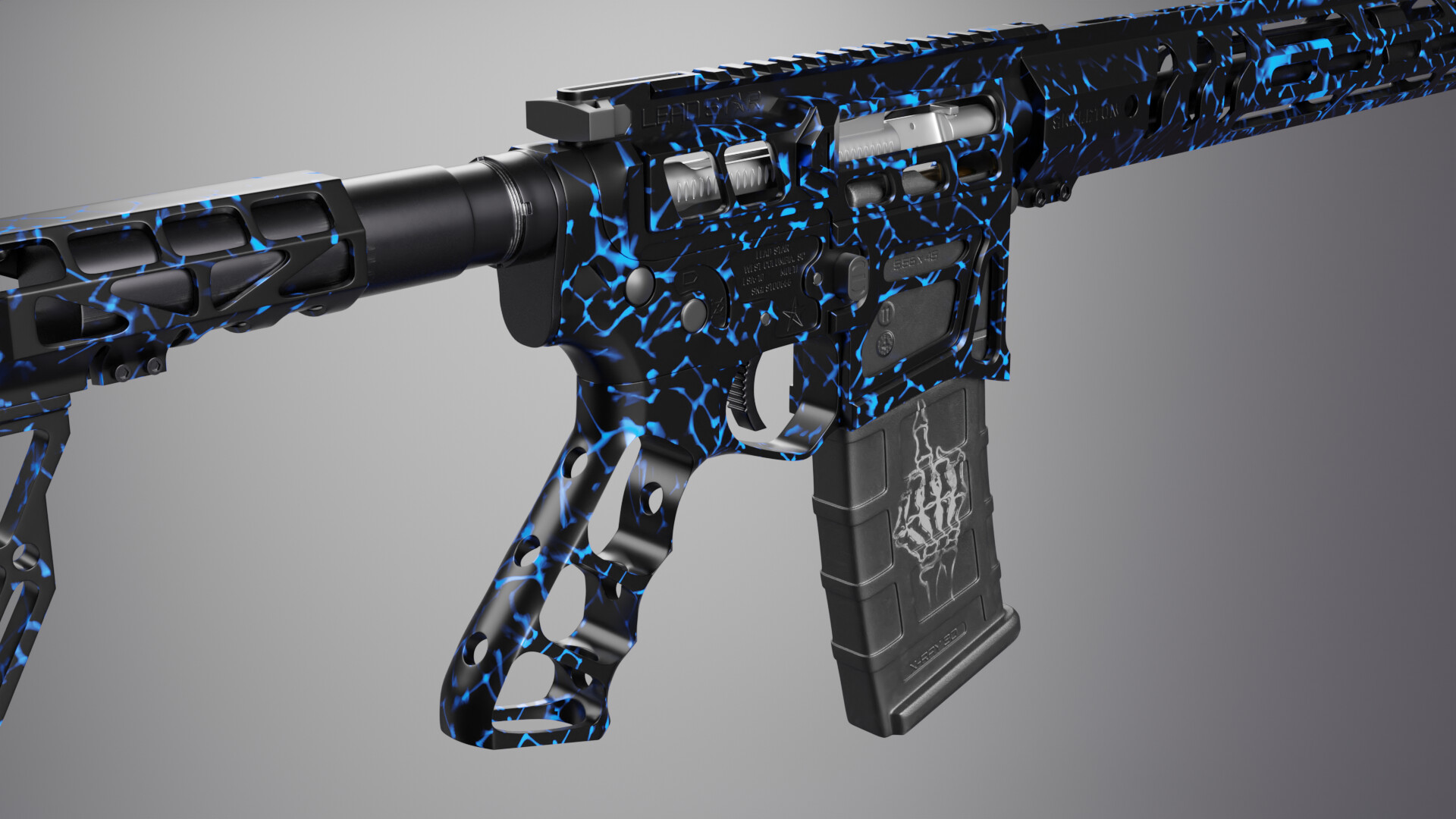 ArtStation - ar-15 skeleton