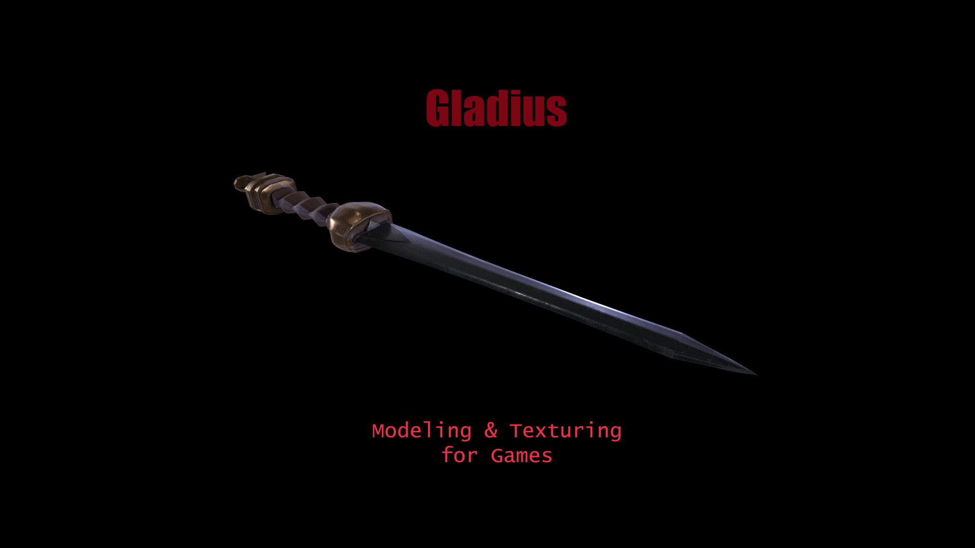 ArtStation - Gladius - Modeling & Texturing for Games