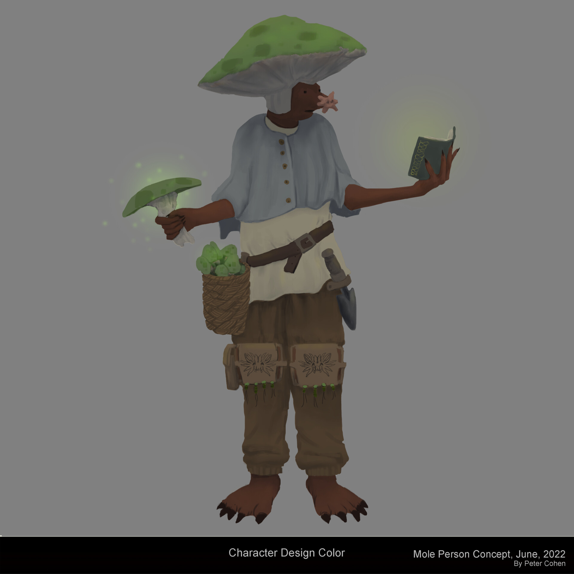 ArtStation - Mole Person Character Concept