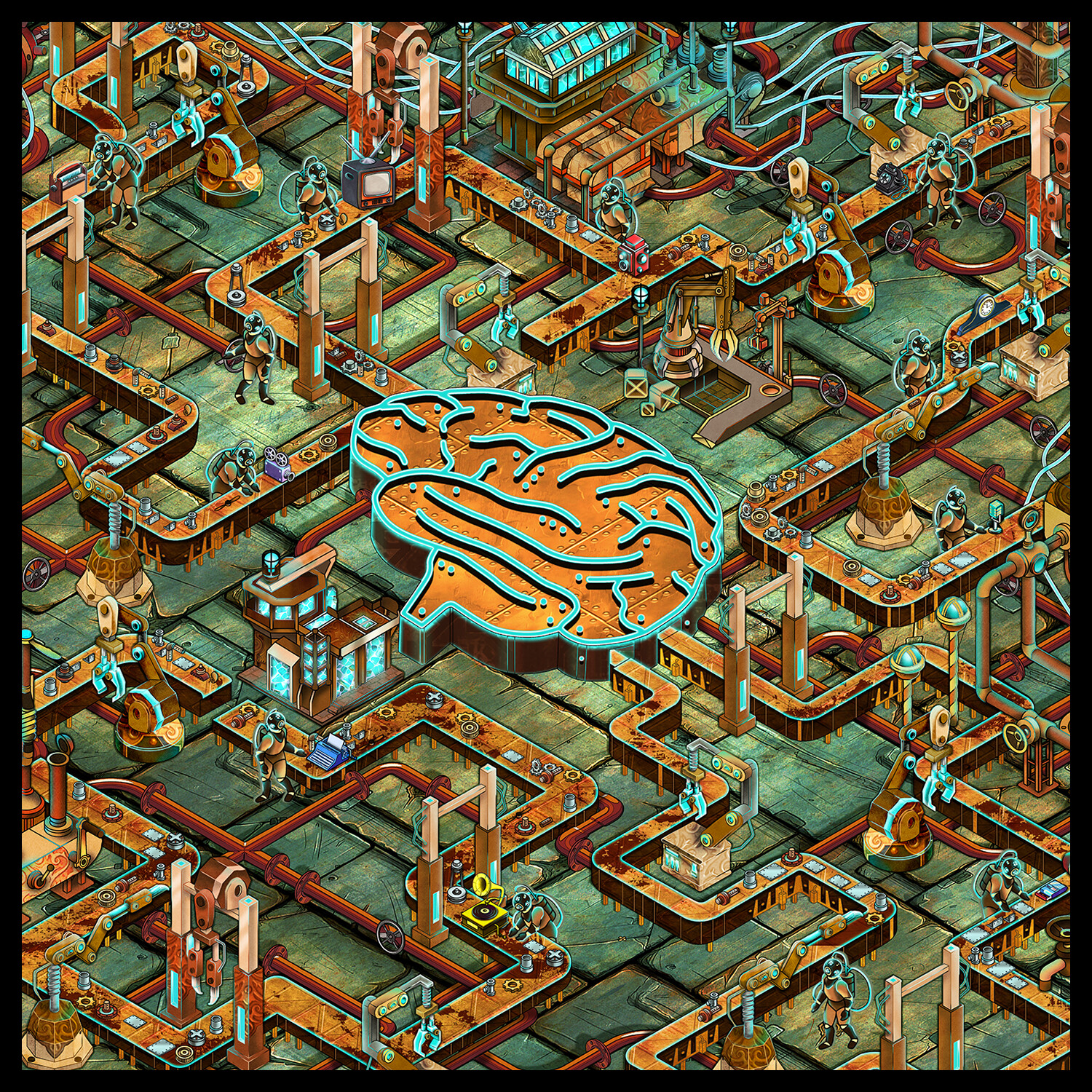 ArtStation - Steampunk Factory puzzle