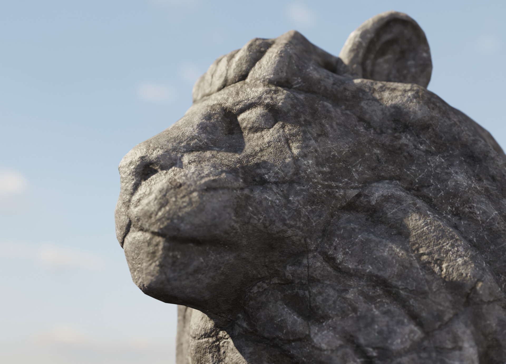 ArtStation - Lion statue
