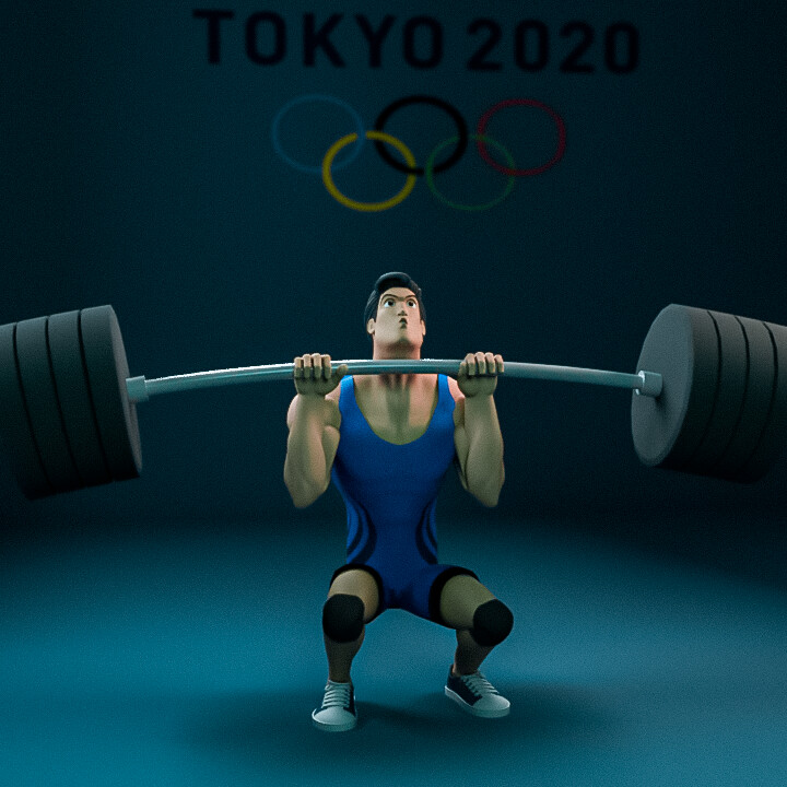 Anirudh ️ - Weight lift animation