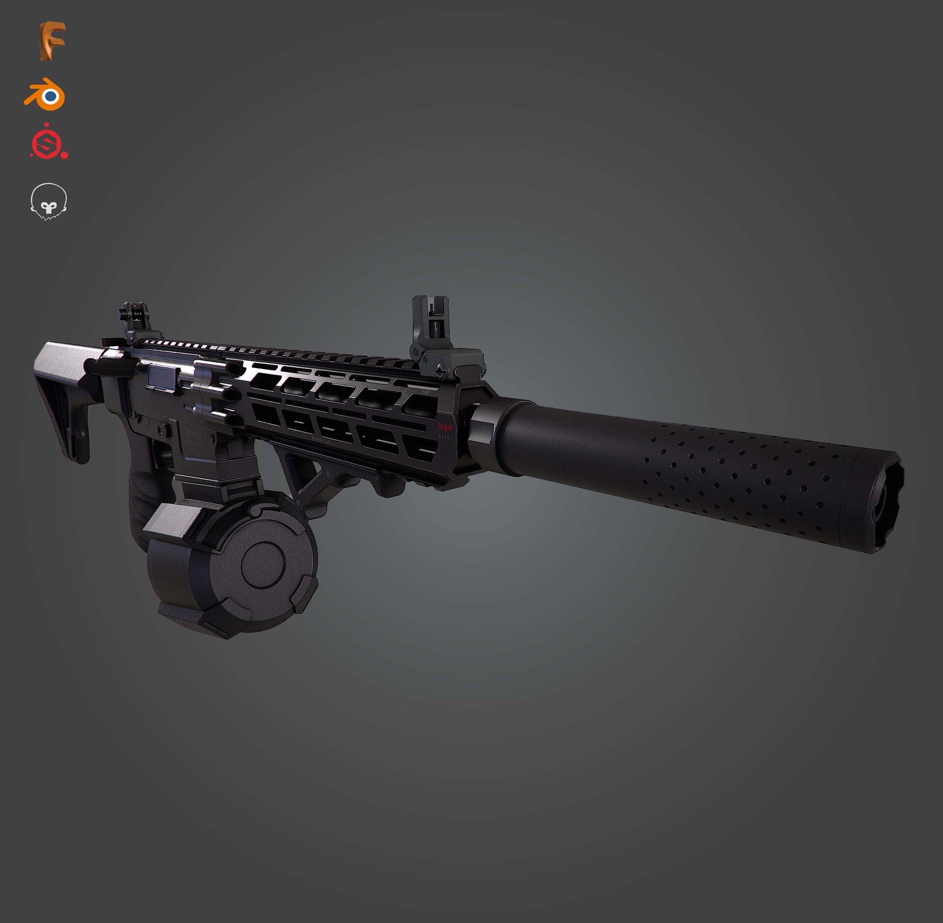 ArtStation - AR-20z Weapon Concept