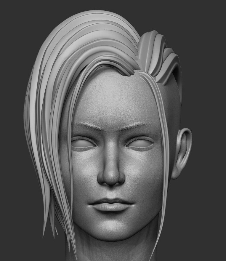 ArtStation - Cyberpunk Girl Sculpt