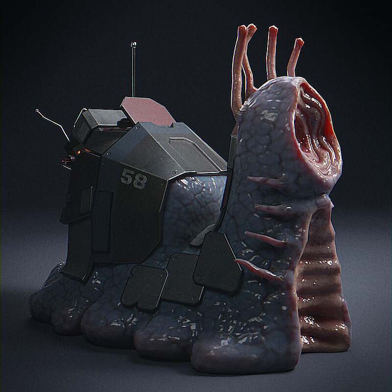 ArtStation - Cyborg Alien Snail