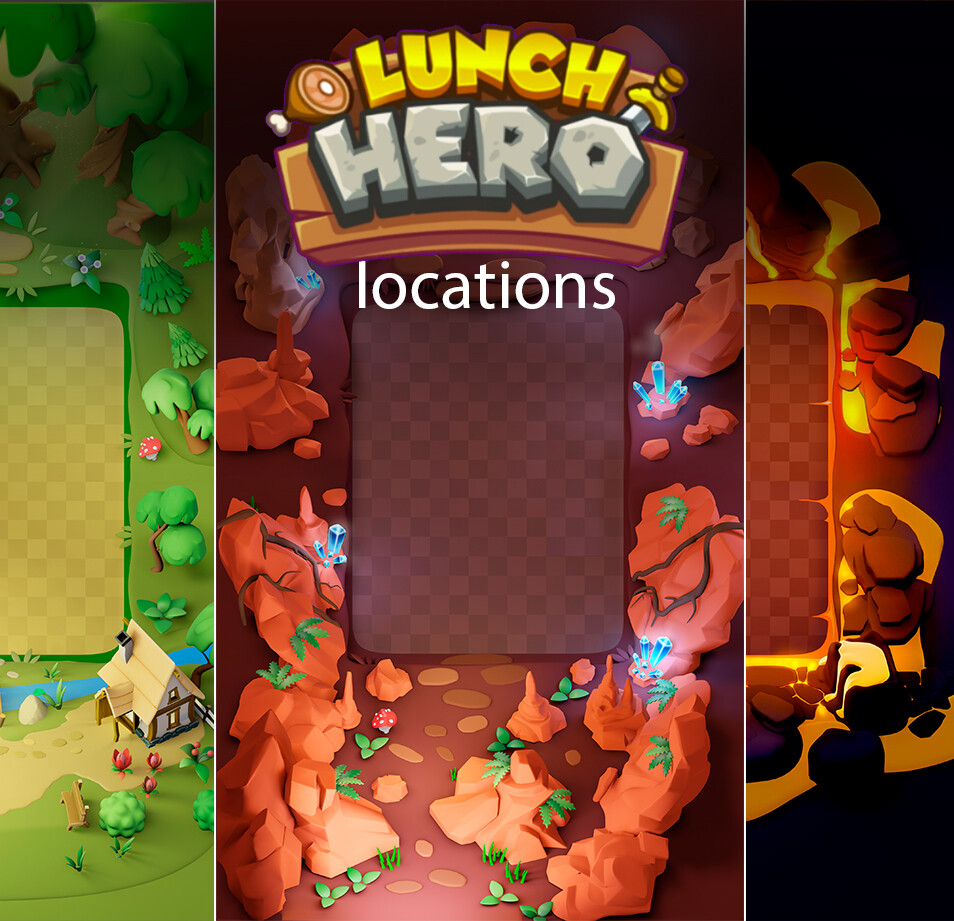 ArtStation - Mobile game levels\ Mobile game