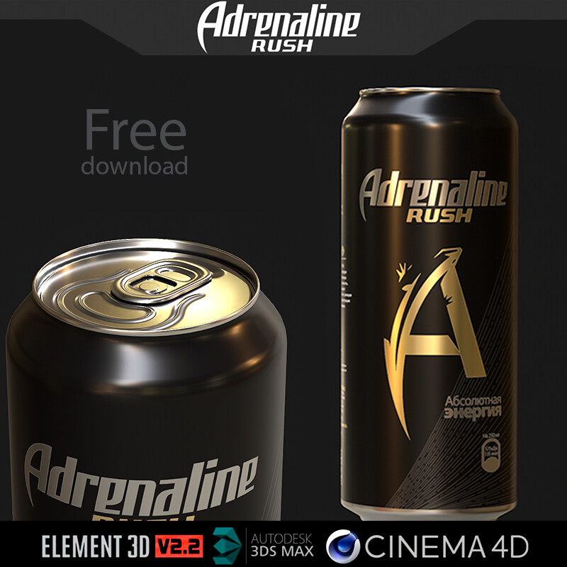 ArtStation - Adrenaline Rush Energy Drink free