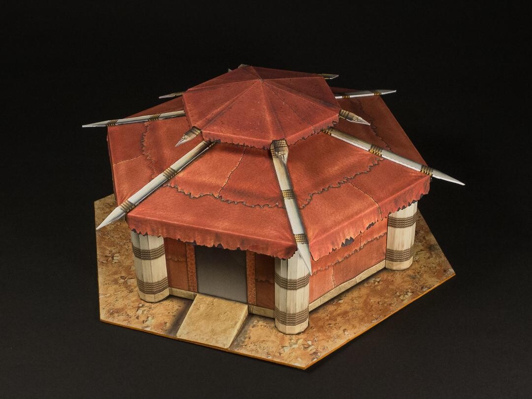 ArtStation - Fantasy Tribal Hut Papercraft
